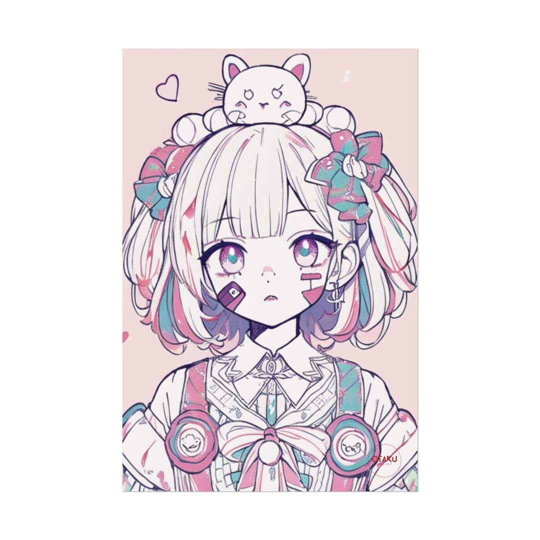 Cute Kawaii Anime Inspired Poster Art for Girls Bedroom, Various Sizes ...