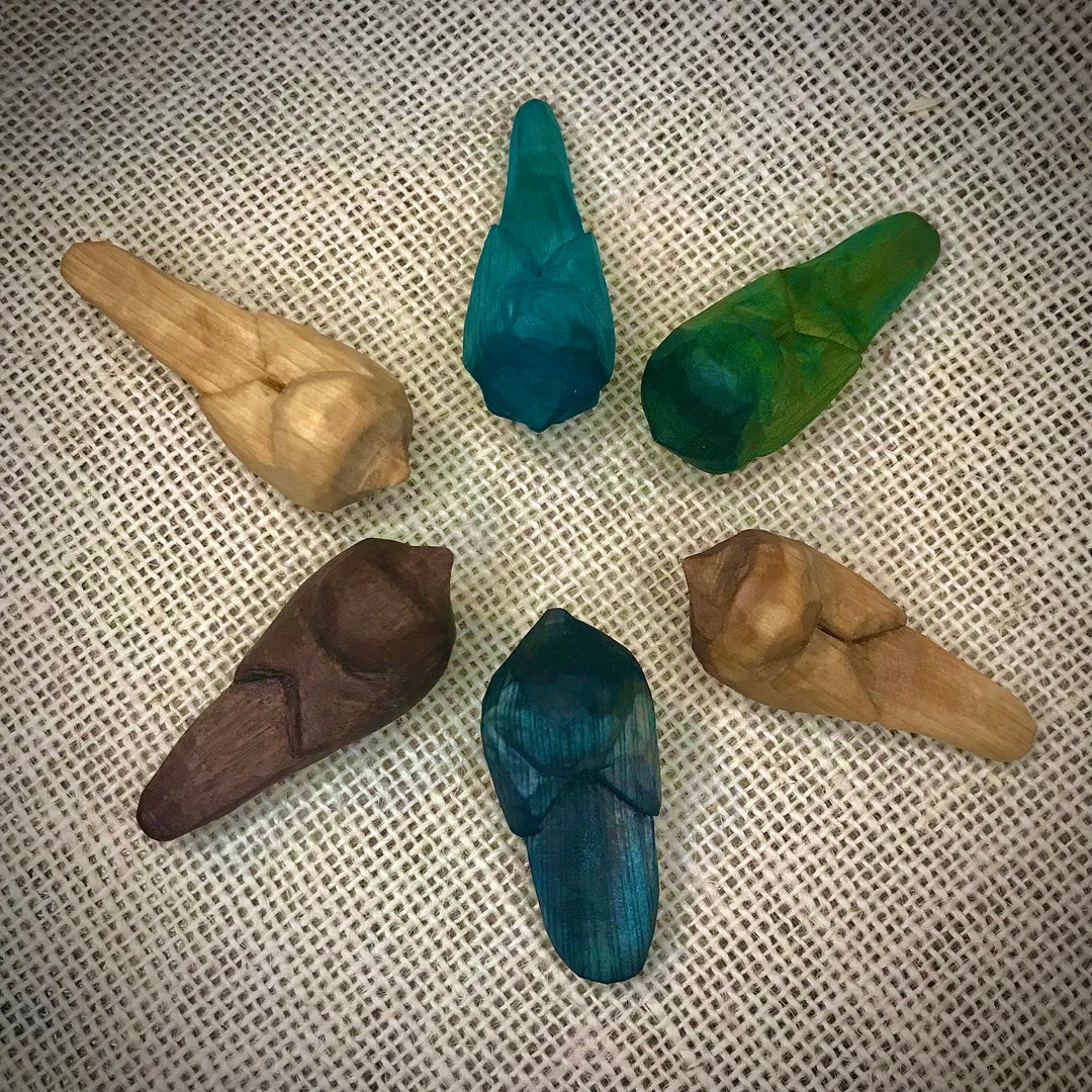 Comfort Bird hand Carved/whittled Wooden Bird Figurine Ornament - Etsy