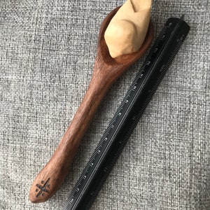 Nesting Bird in A Spoon Handmade Carved Whittled Wooden Birds Spoons ...