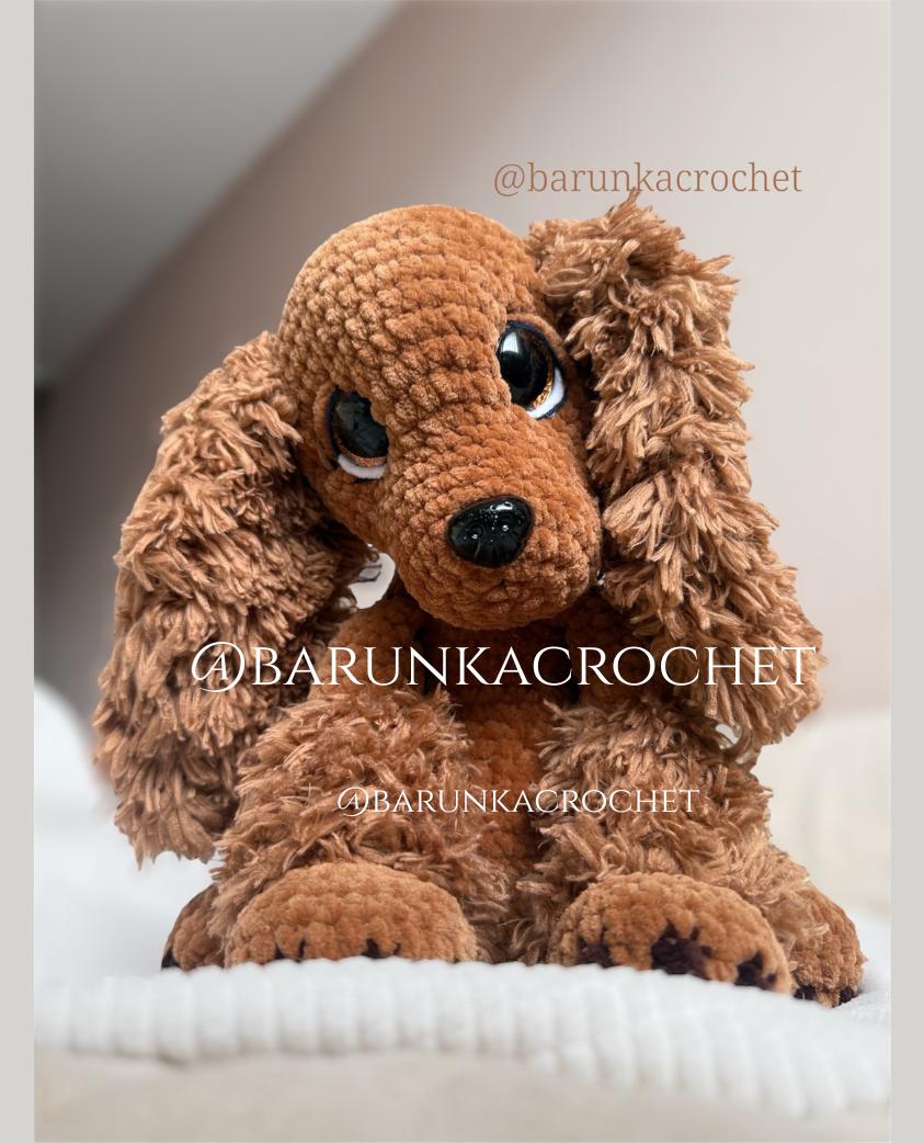 Crochet Puppy Pdf PATTERN - Crochet Cocker Spaniel Pattern- Crochet Dog ...