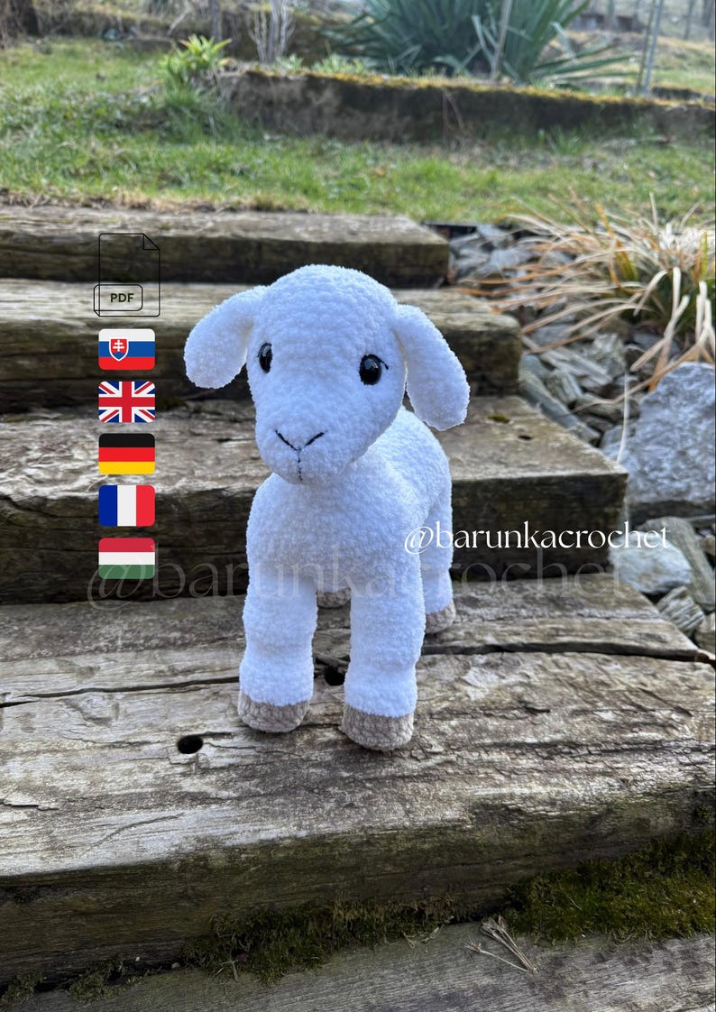 Crochet Lamb Pattern - Amigurumi Sheep Pdf - Plush Toy - Crochet Easter ...