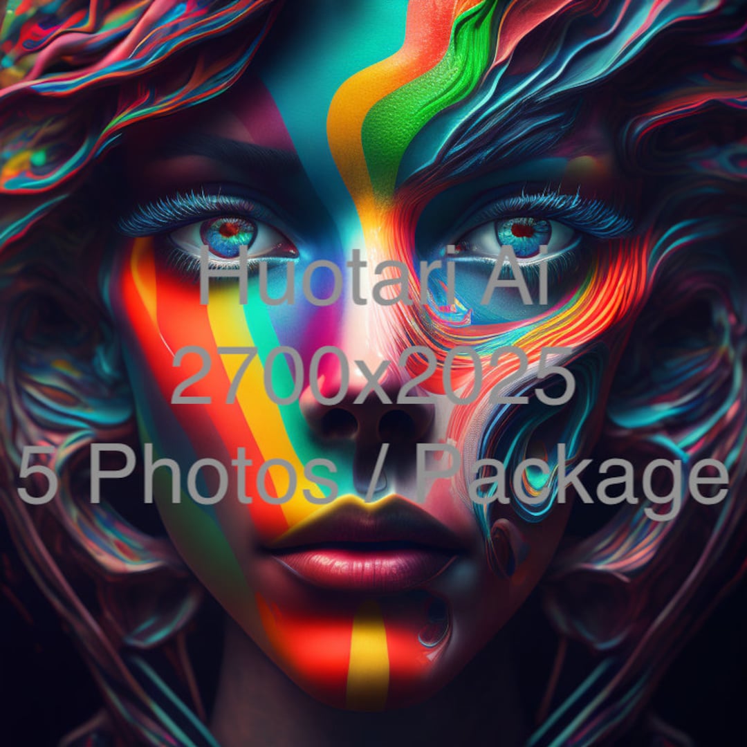 Vivid Essence 5 Digital Art Portraits With Rainbow Hues, Captivating ...
