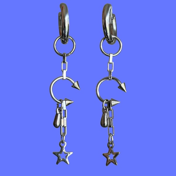 Grunge Earrings - Etsy