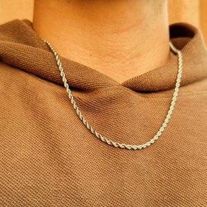 Stainless Steel Rope Chain Rope Chain Necklace Stainless Steel Chain ...