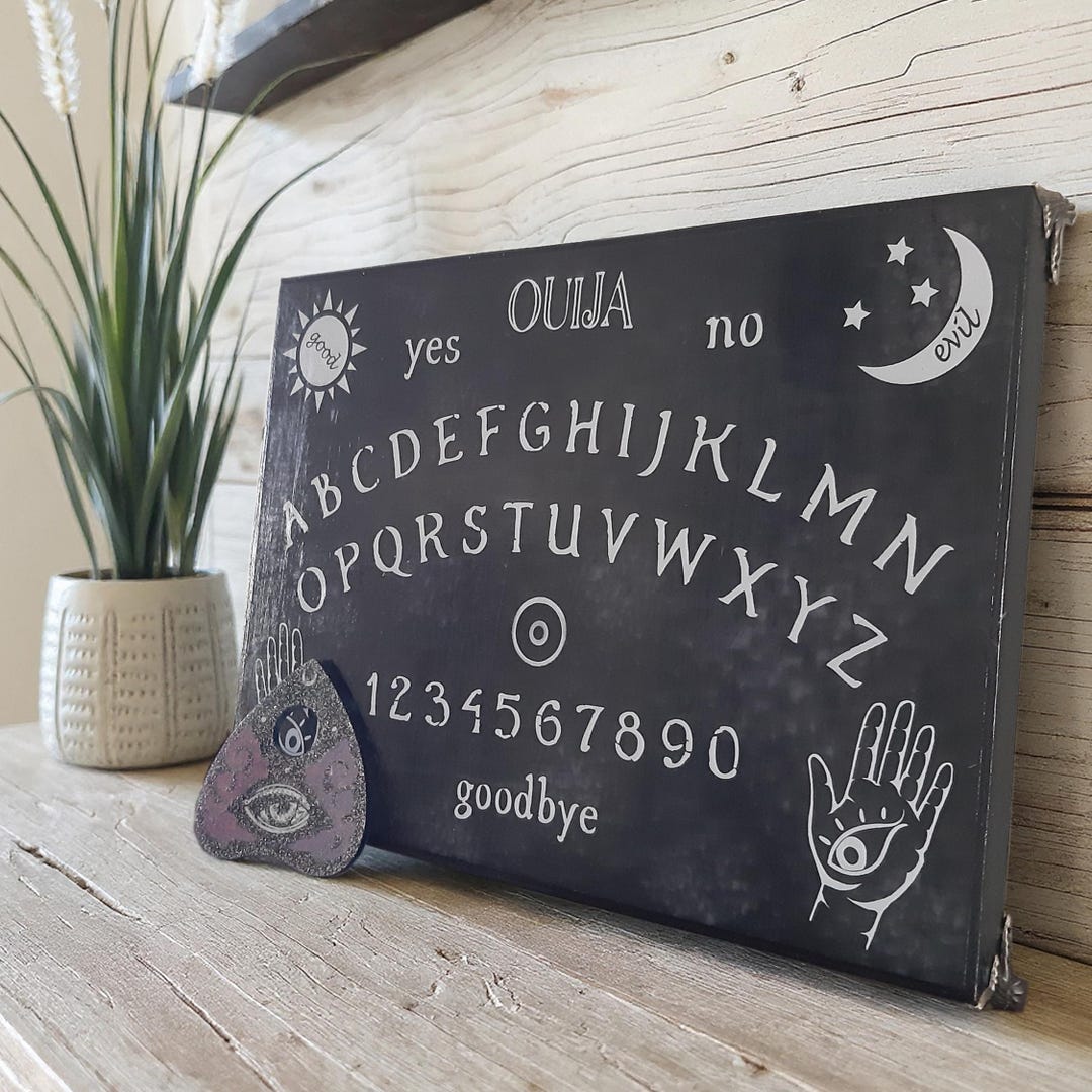 Handmade Wooden Ouija Board: Black Spirit Board With Metal Claw Feet - Etsy