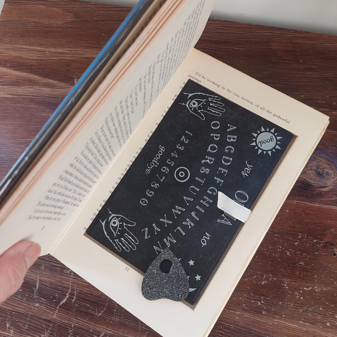 Secret Ouija Board - Hidden Spirit Board in Vintage Book - Paranormal ...