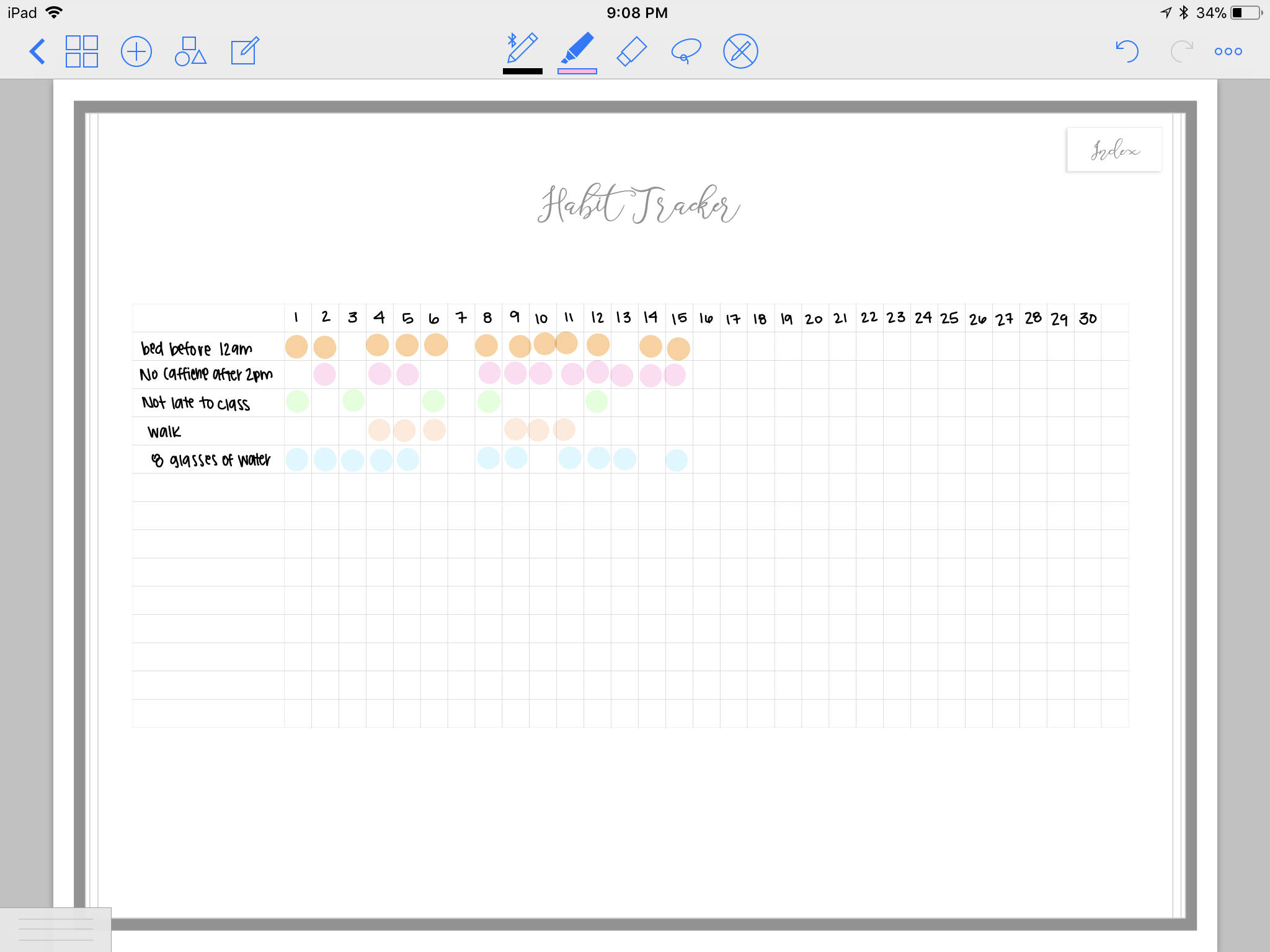 Float Interactive Digital Planner Works on Goodnotes on iPad - Etsy