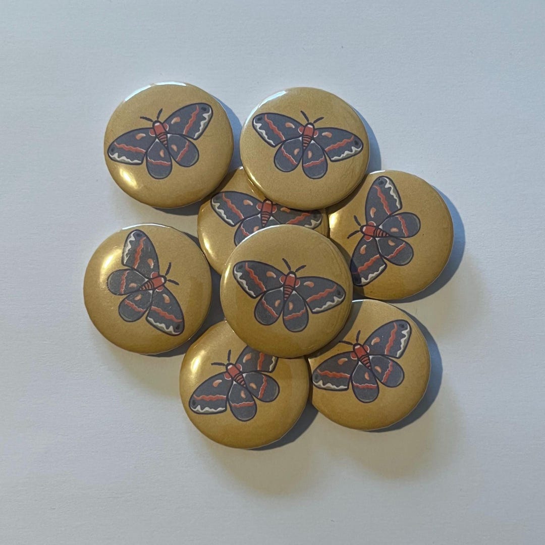 Cecropia Moth Pin - Etsy