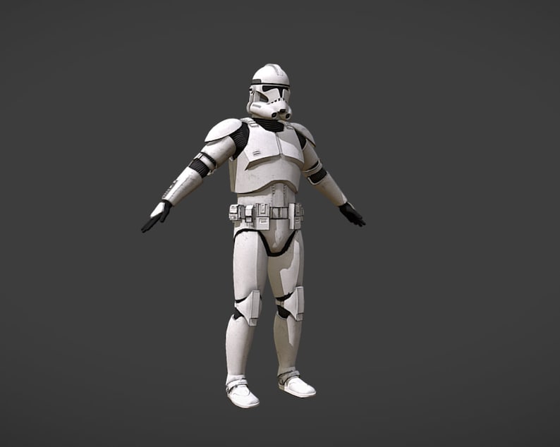 Phase 2 Clone Trooper Unity Package PC&Q - Etsy