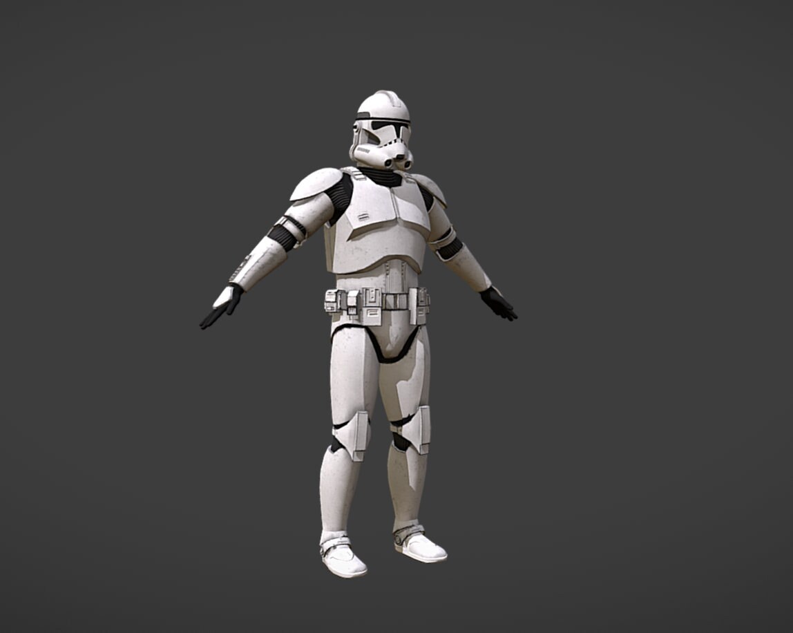 Phase 2 Clone Trooper Vrchat Model PC&Q - Etsy