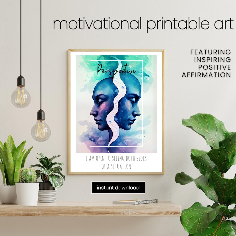 Perspective Art Print: Motivational Home Office Decor (digital Download ...
