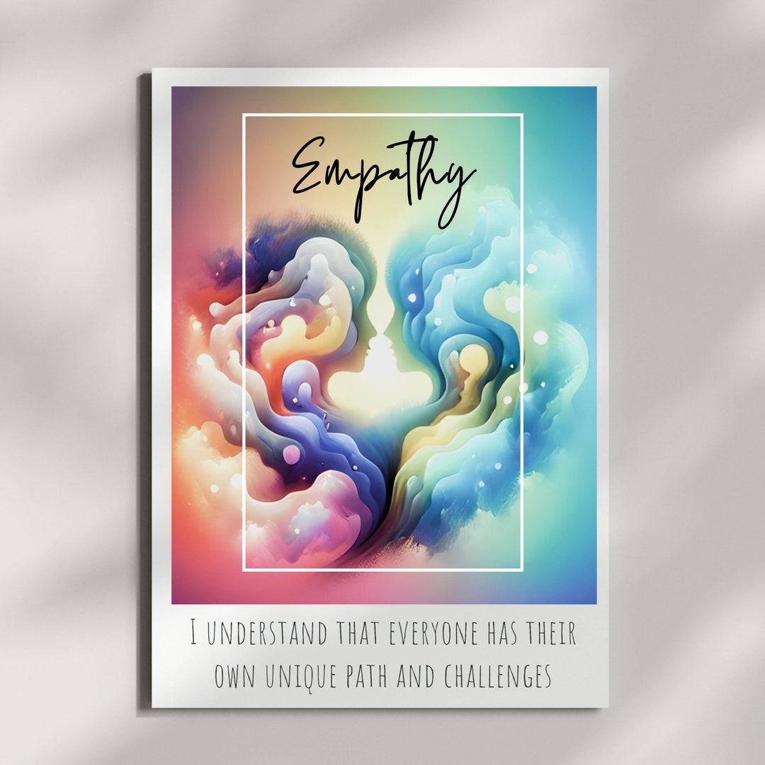 Empathy Motivational Art Print: Abstract Positive Affirmation ...