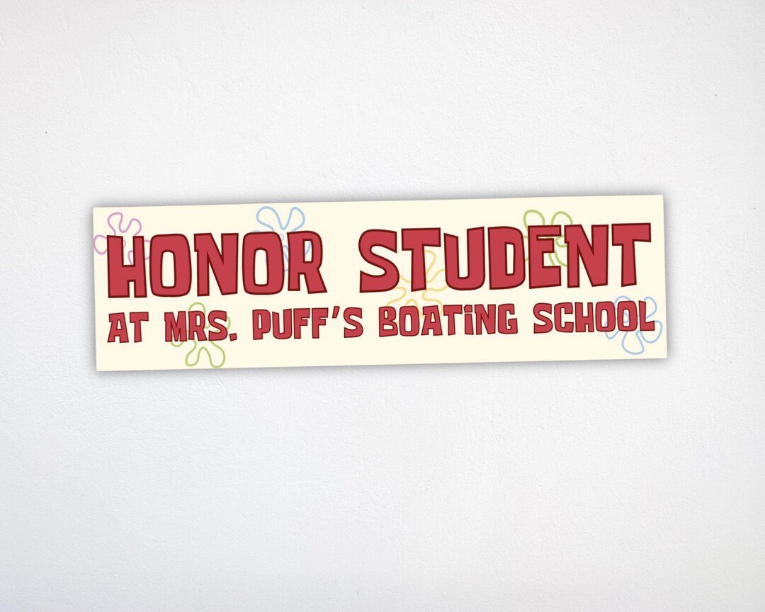 Honor Student Bumper Sticker, Unhinged Bumper Stickers, Bad Driver ...