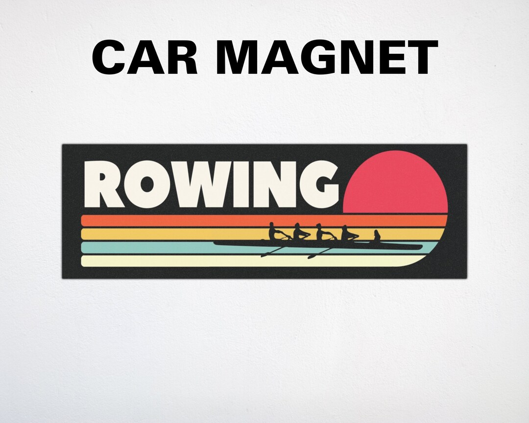 Rower Car Magnet, Rowing Magnet, Crew Rowing Car Magnet, Rowing Car ...