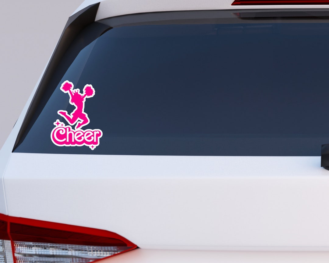 Cheer Car Decal, Cheerleader Decal Car, Cheer Bumper Sticker, Cheer ...