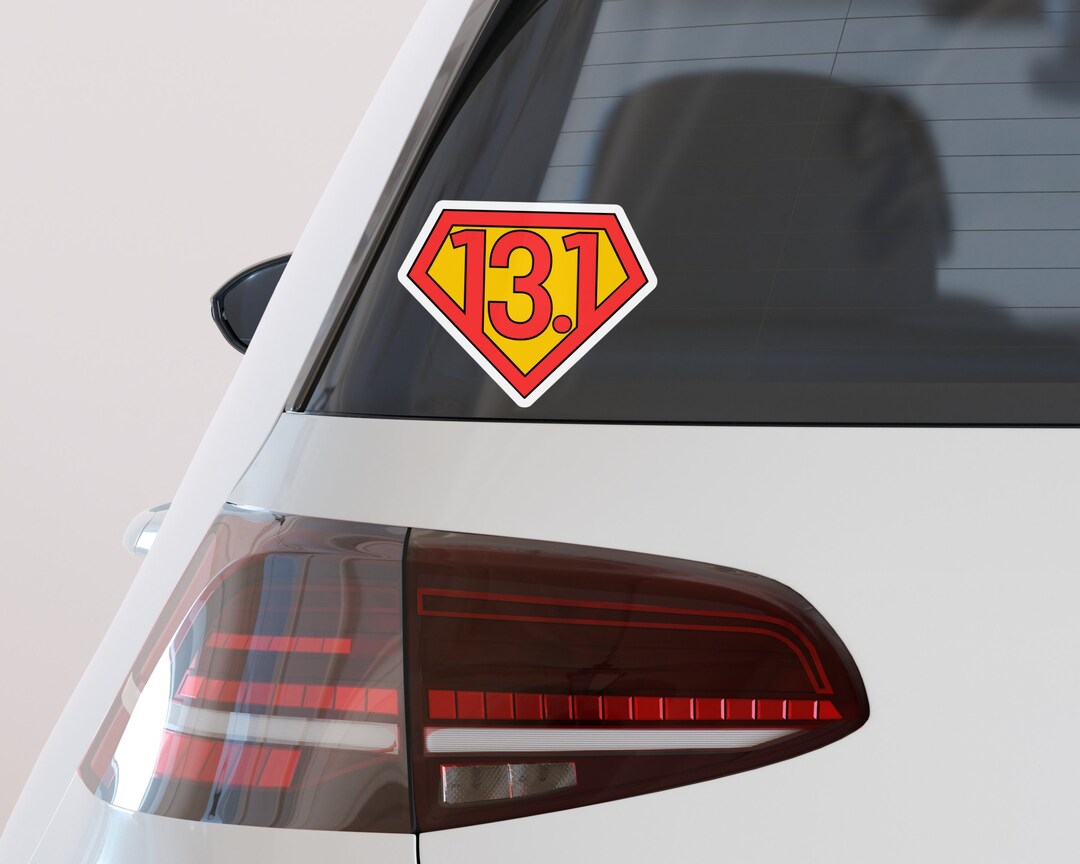 13.1 Car Decal, Half Marathon Car Decal, 13.1 Bumper Sticker, 13.1 ...