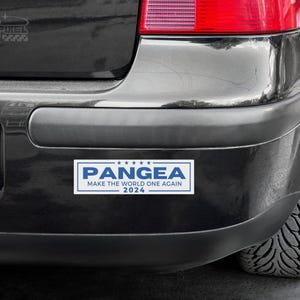 Pangea Bumper Sticker, Geology Bumper Sticker, Reunite Pangea, Bumper ...