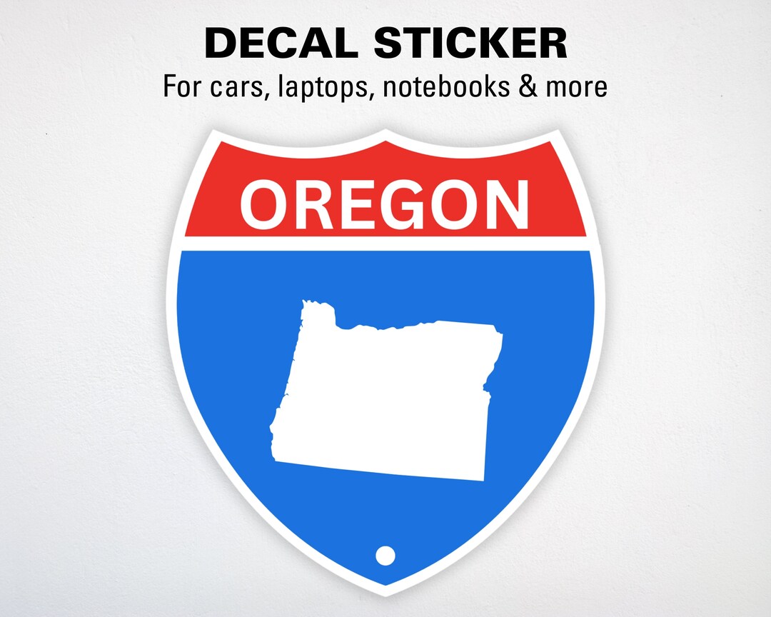 Oregon Bumper Sticker, Oregon Coast Sticker, Portland Oregon Bumper ...