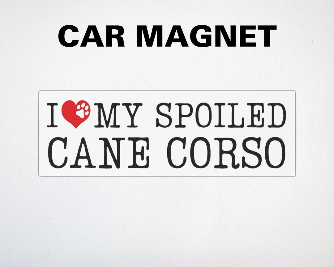 Cane Corso Car Magnet, Dog Car Magnet, Cane Corso Car Decal, Animal Car ...