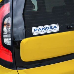 Pangea Bumper Sticker, Geology Bumper Sticker, Reunite Pangea, Bumper ...