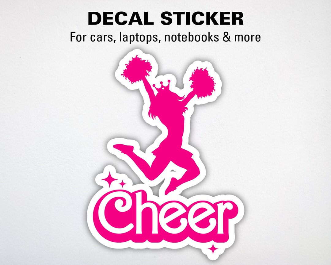 Cheer Car Decal, Cheerleader Decal Car, Cheer Bumper Sticker, Cheer ...