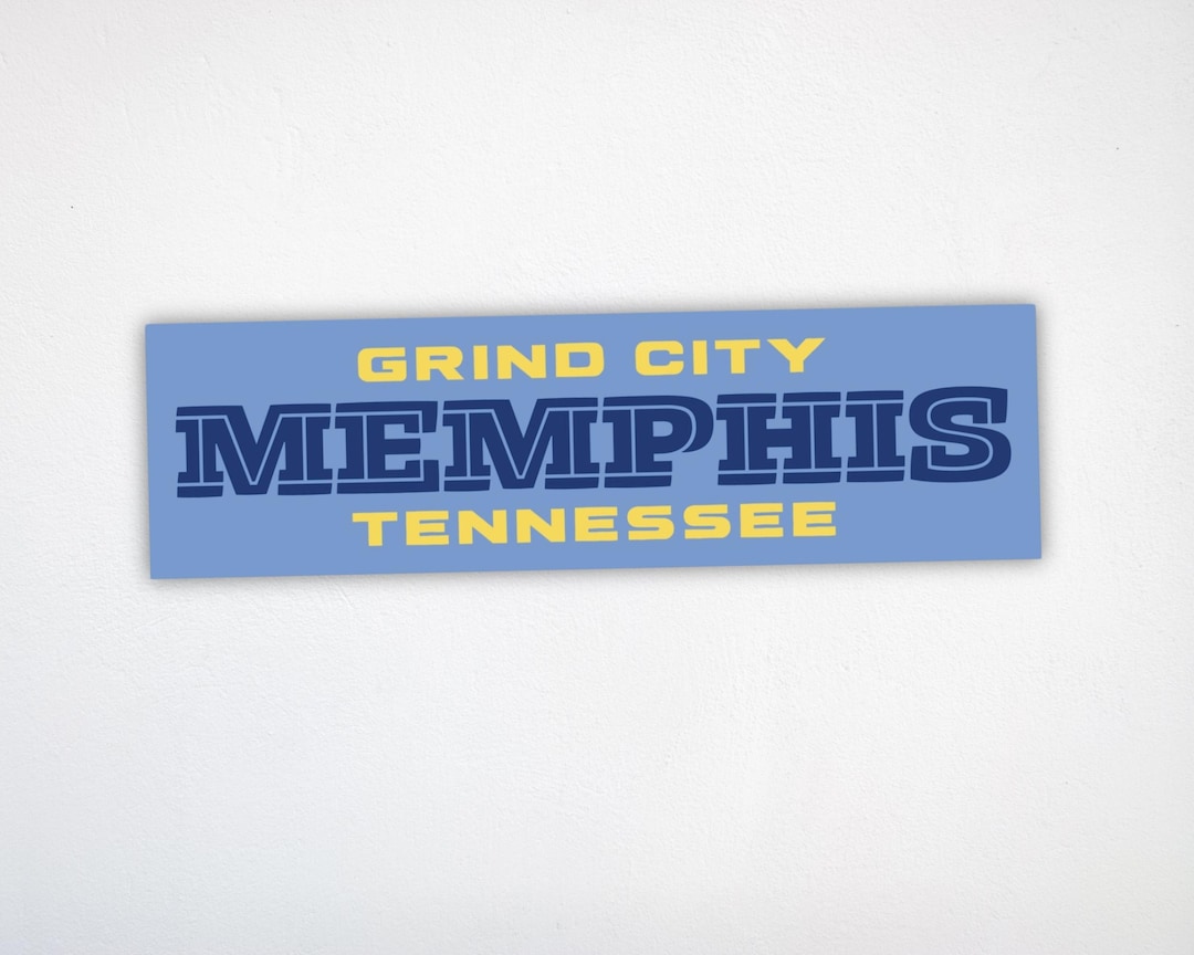 Memphis Bumper Sticker, Tennessee Bumper Sticker, State Bumper Sticker ...