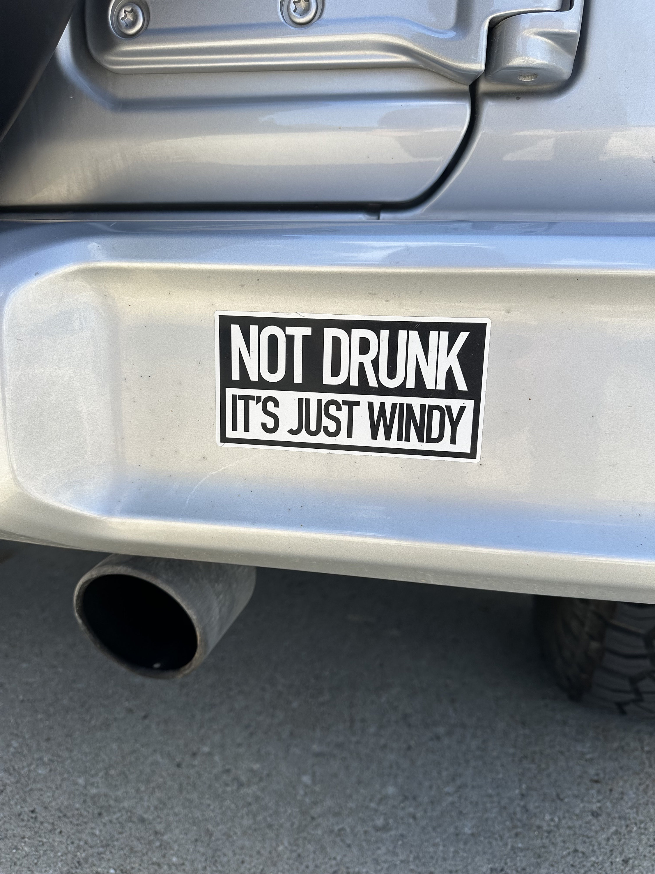 Not Drunk: It's Just Windy Car Decal Car Sticker - Etsy