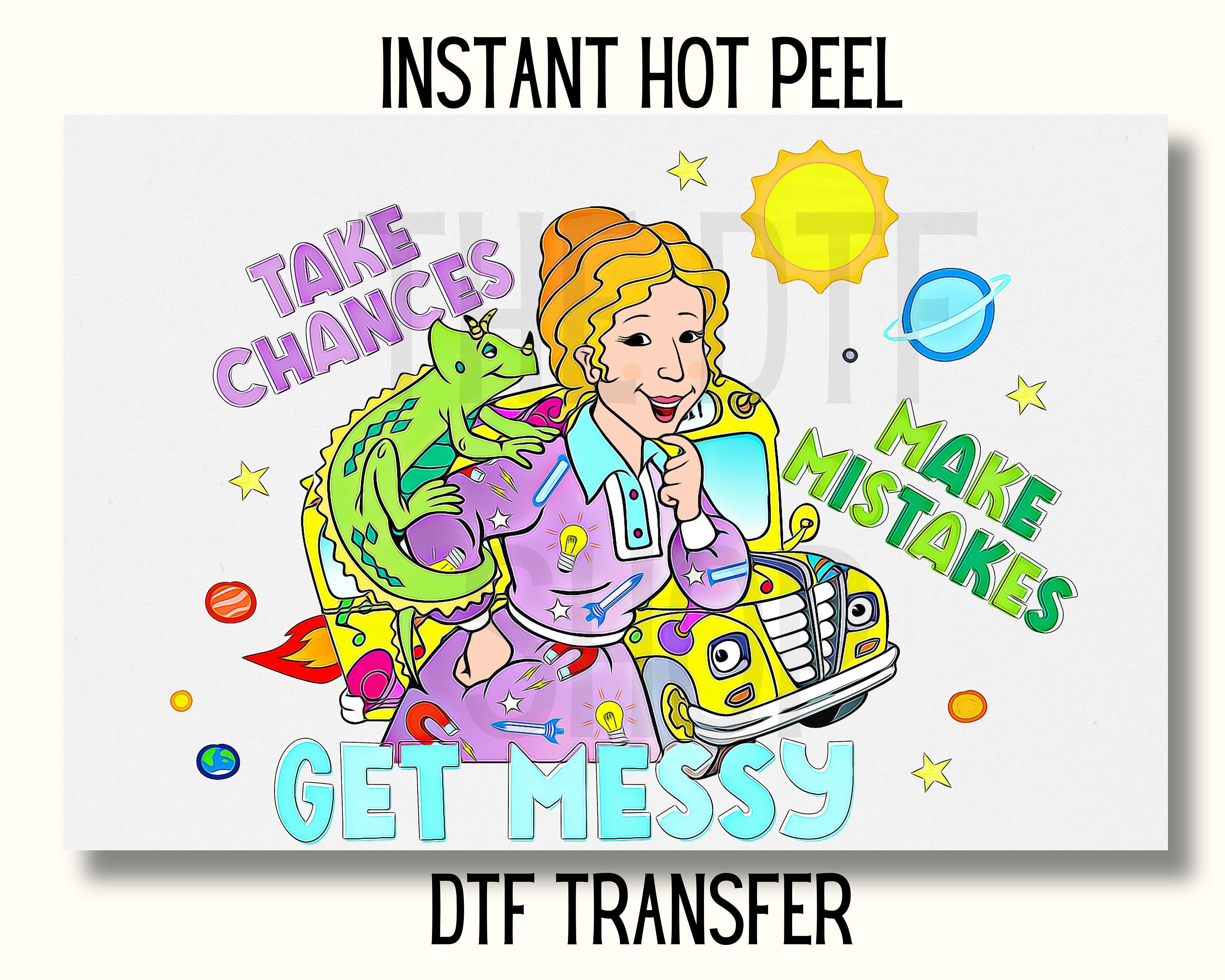 School DTF Transfer, Teacher DTF Transfer Ready to Press, Hot Peel Dtf ...