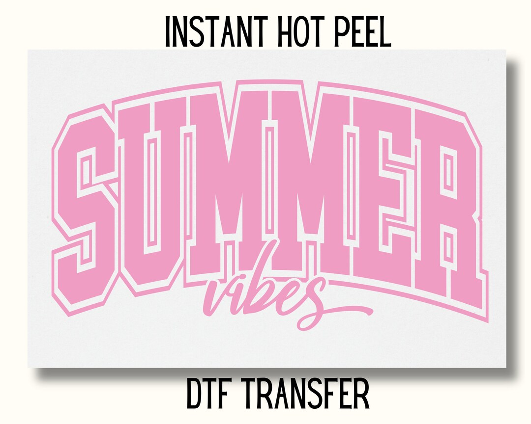 Summer DTF Transfer, Summer Dtf Transfer Ready to Press, Hot Peel ...