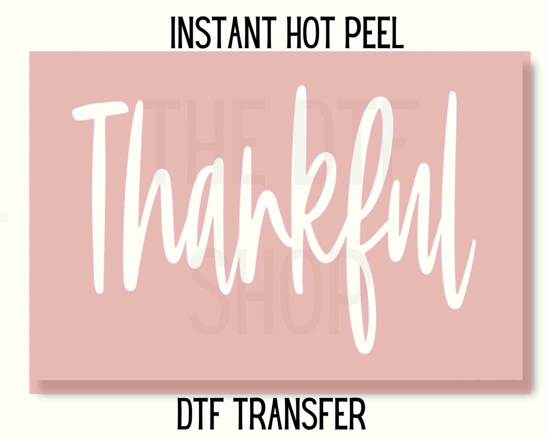 Thankful DTF Transfer, Thanksgiving Dtf Transfer, Girl Thanksgiving DTF ...