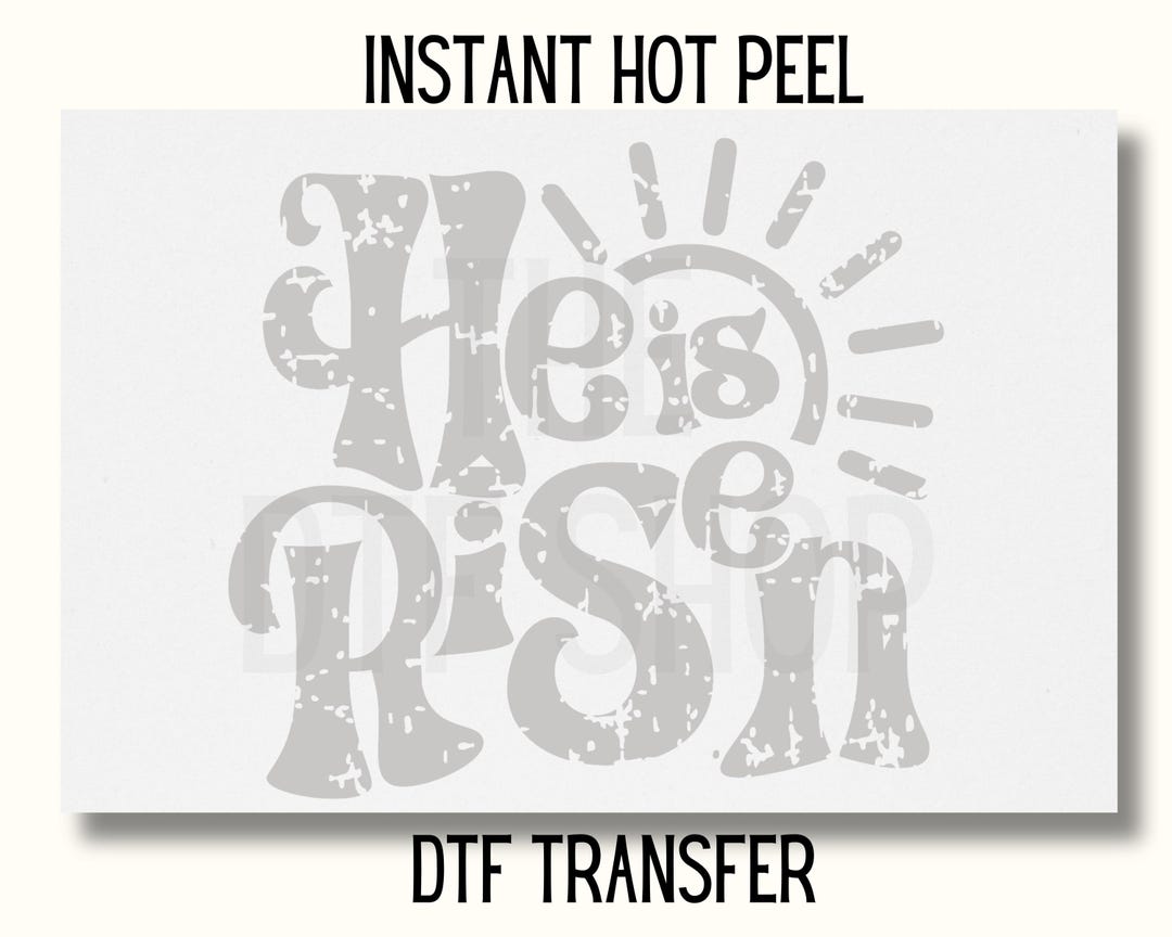 Uv Dtf Sticker Religious Easter DTF Transfer, He is Risen DTF Transfer ...