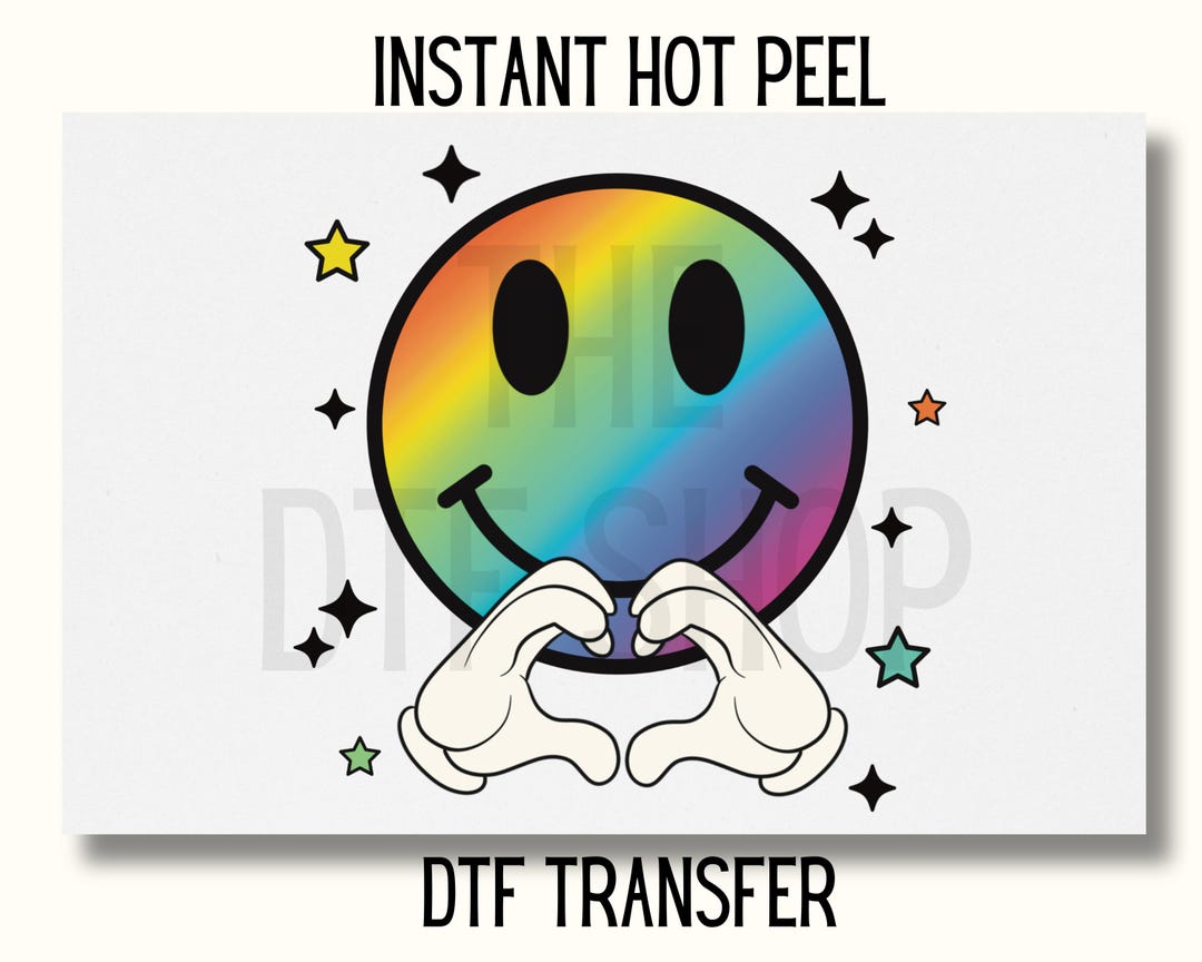 Uv Dtf Sticker Autism Heart DTF Transfer, Autism Smiley DTF, Autism Dtf ...