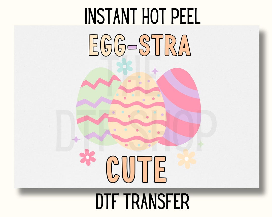 Pastel Girl Easter DTF Transfer, Easter Egg DTF Transfer, Cute Easter ...