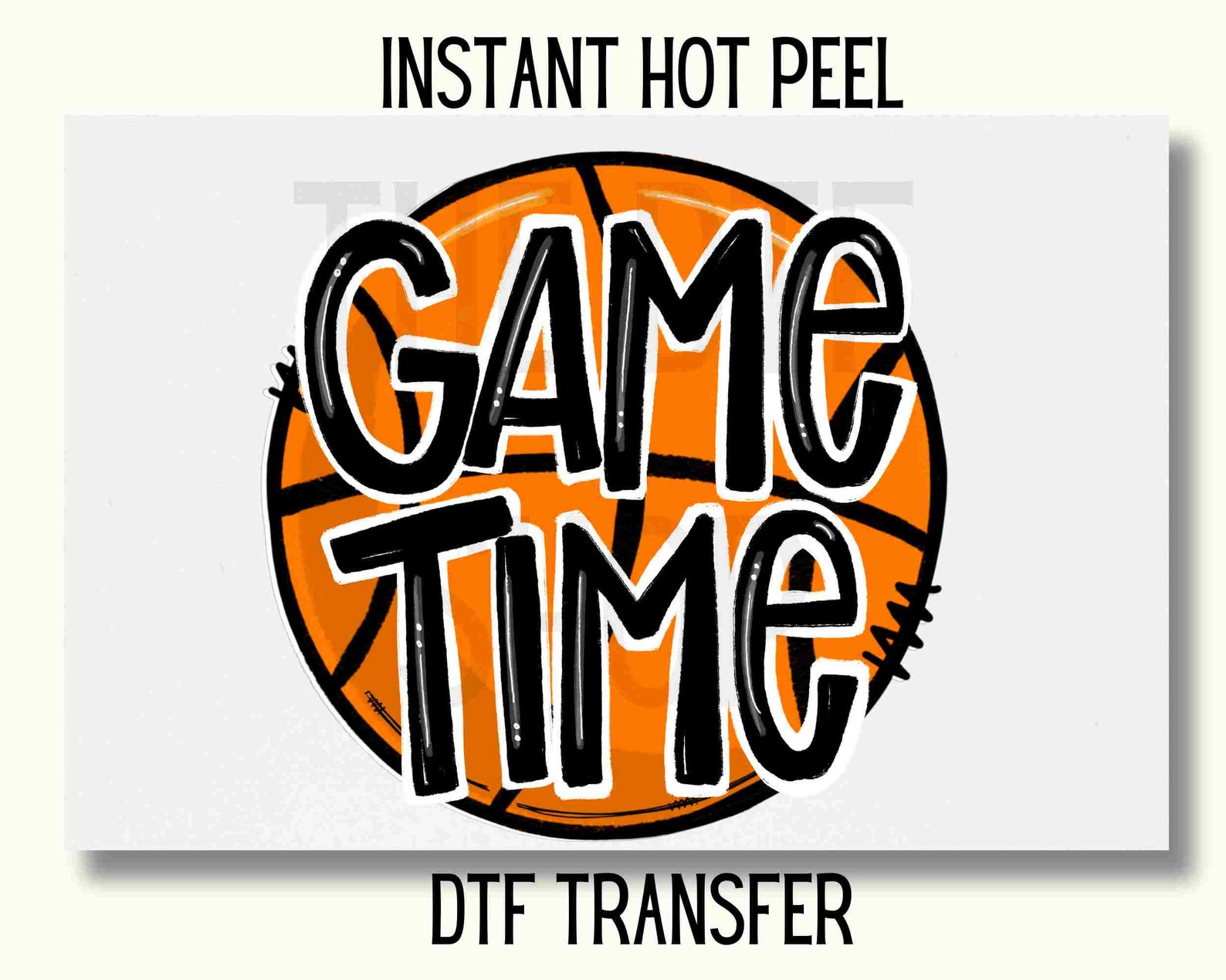 Game Time Basketball DTF, Kids Basketball DTF Transfer, Basketball DTF ...