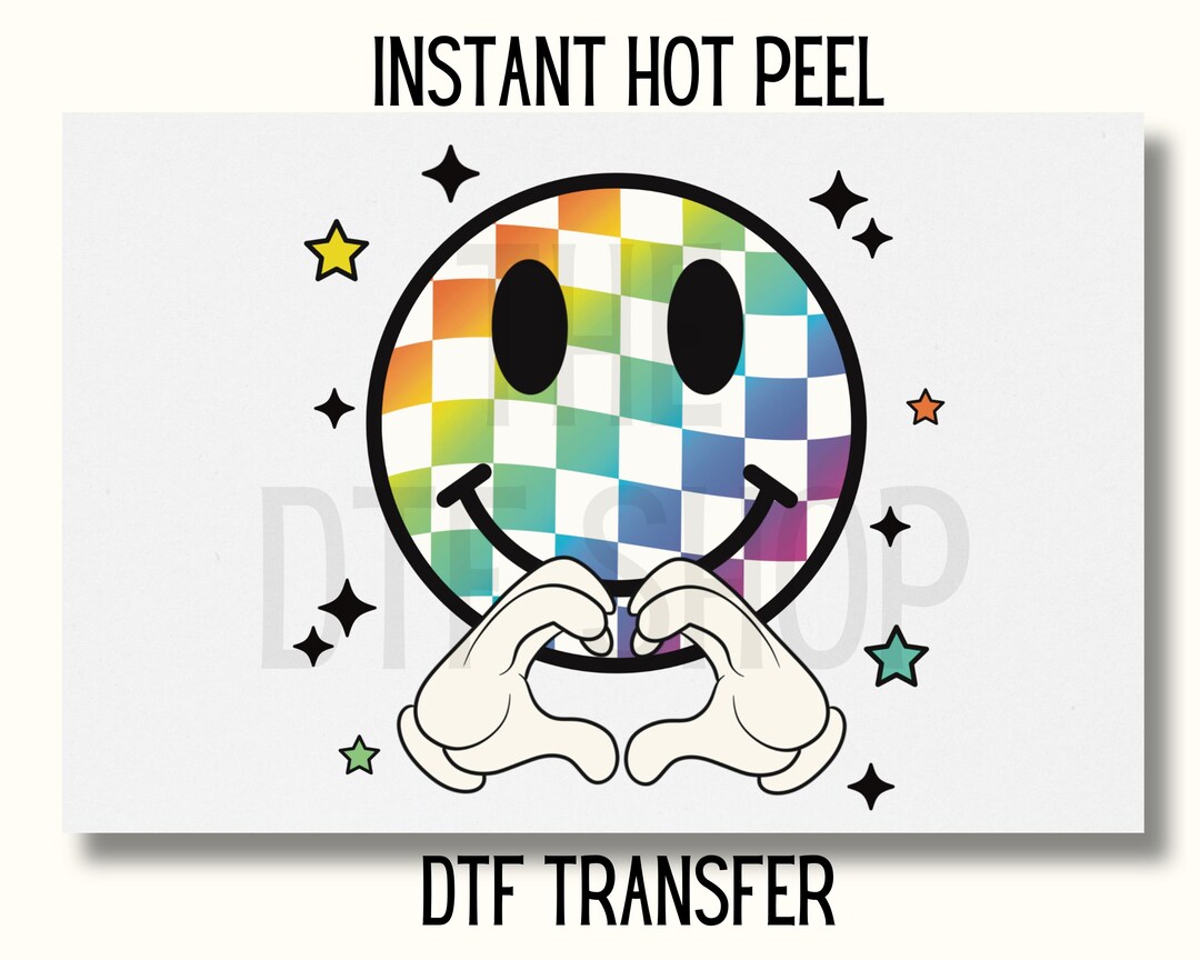 Uv Dtf Sticker Autism Heart DTF Transfer, Autism Smiley DTF, Autism Dtf ...