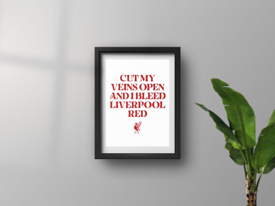 Liverpool Poster | Football Soccer Art | LFC YNWA | Gift for Him ...