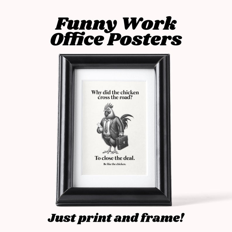 Funny Office Poster Art | Printable Instant Download A4 A5 A6 PNG PDF ...
