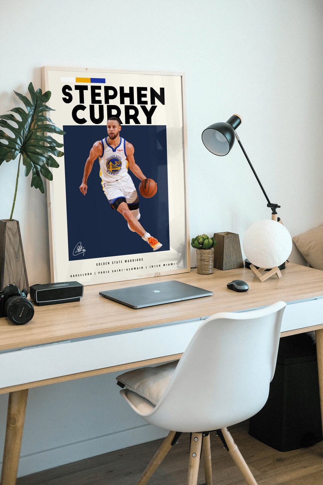Stephen Curry Poster Print Digital Download Basketball NBA Golden State ...
