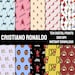 Cristiano Ronaldo Digital Prints | Wrapping Paper Pack | Seamless ...