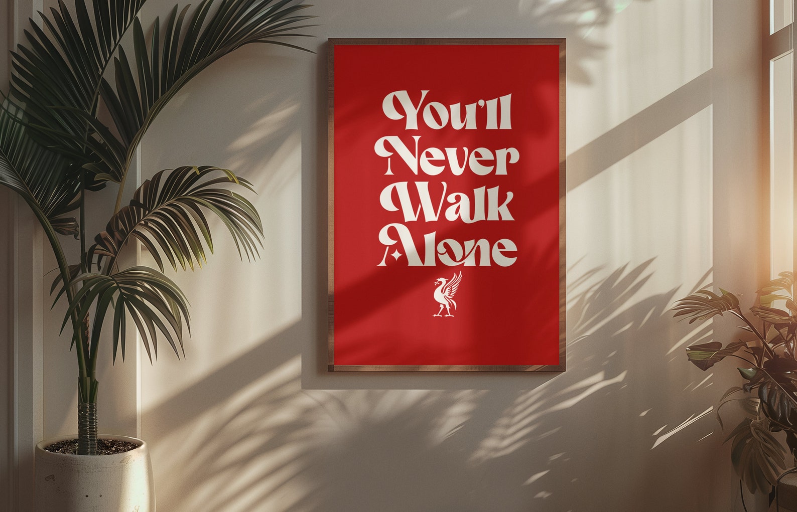 Liverpool You'll Never Walk Alone Poster | Football Soccer Art | LFC ...