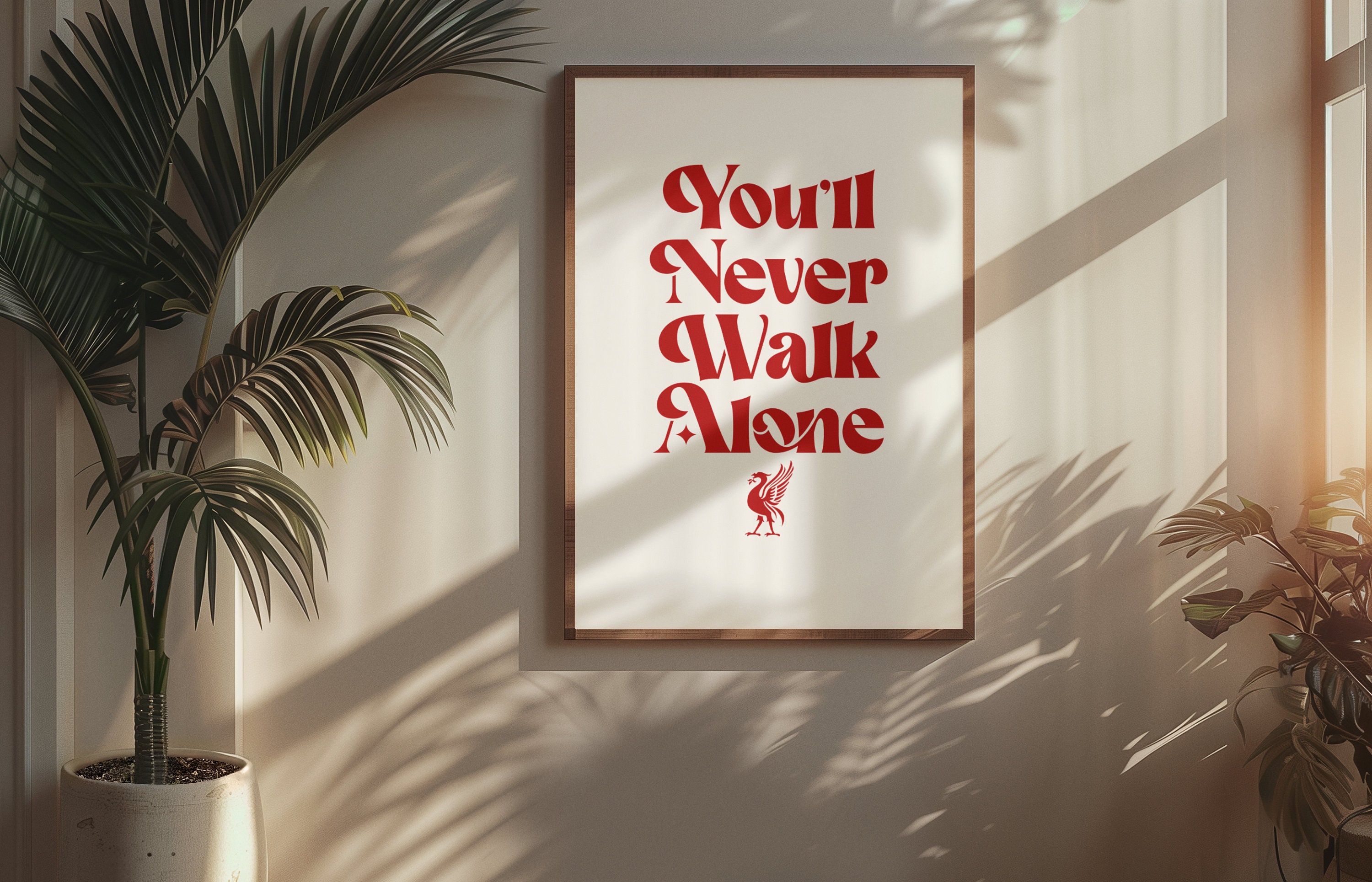 Liverpool You'll Never Walk Alone Poster Football Soccer Art LFC YNWA ...