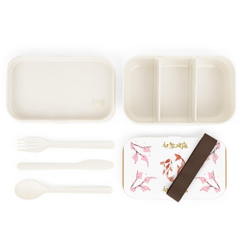 Japanese Bento Box – Sakura, Koi, Wooden - Eco Friendly, Stackable ...