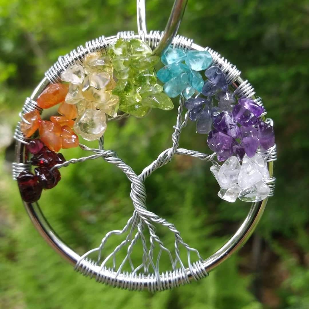 Rainbow Tree of Life Suncatcher - Etsy