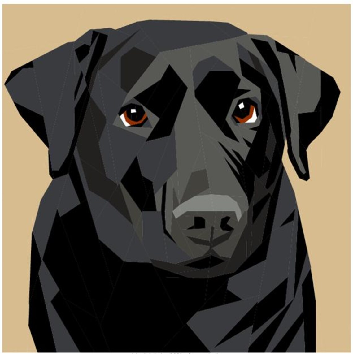 Black Lab Foundation Paper Pieced Quilt Block - Etsy