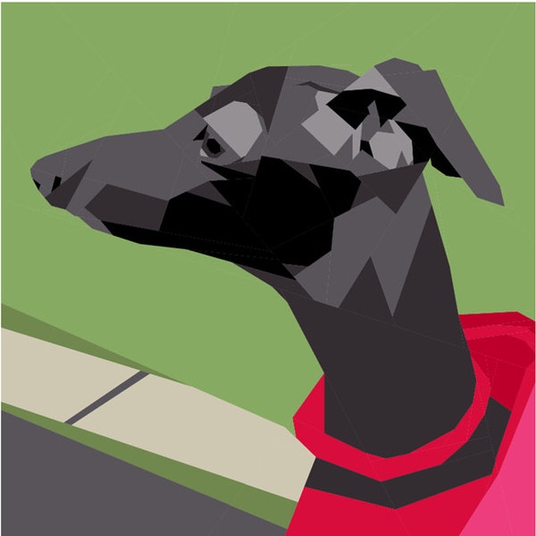 Greyhound Quilt - Etsy