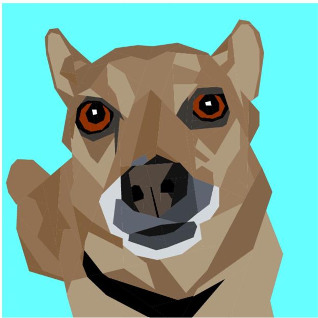 Chihuahua Shiba Inu Mix Foundation Paper Pieced Quilt Block - Etsy