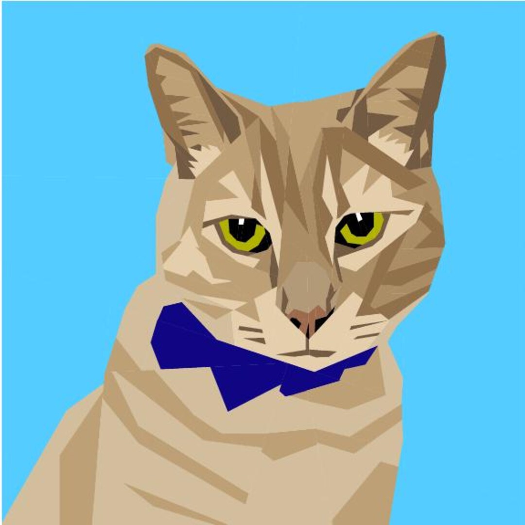 Redford the Orange Tabby Cat Foundation Paper Pieced Quilt Block - Etsy