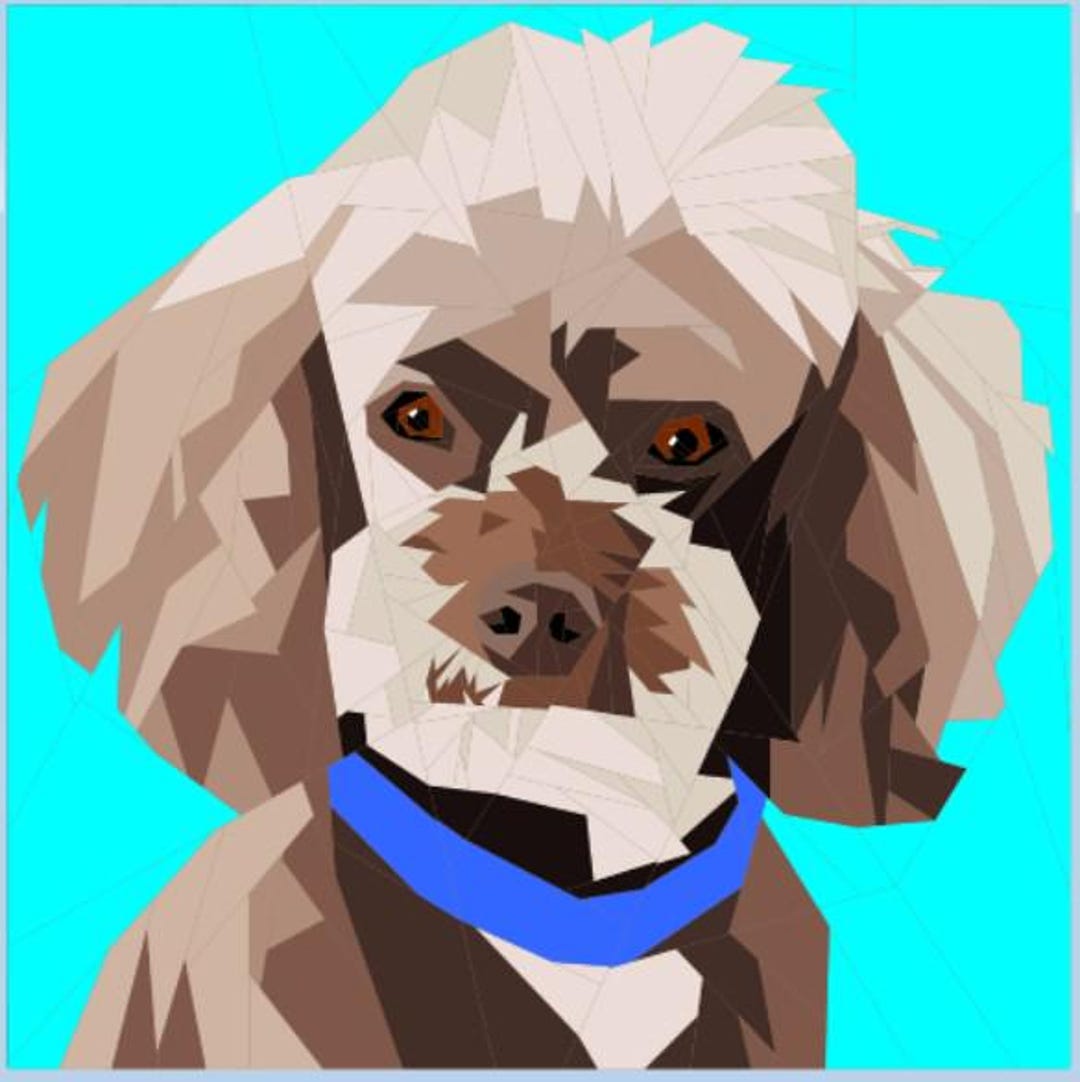 Fawn With Browns Poodle Foundation Paper Pieced Quilt Block - Etsy
