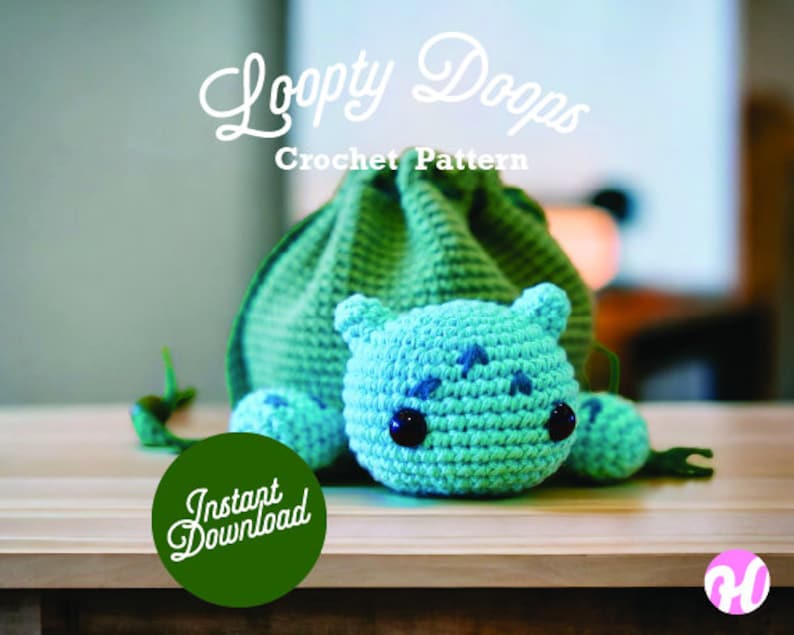 Crochet Pokemon Inspired Onion Frog Amigurumi Pattern: Fun Pouch PDF - Etsy