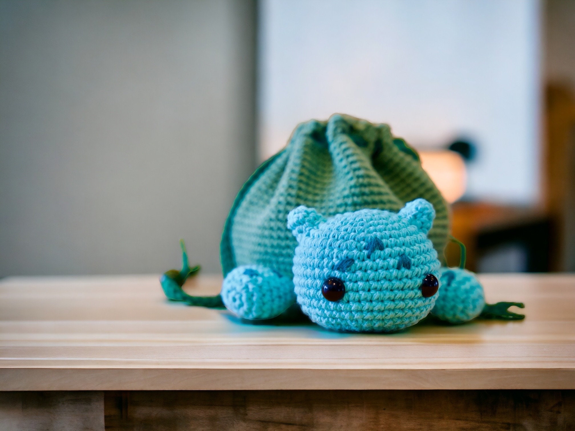 Crochet Pokemon Inspired Onion Frog Amigurumi Pattern: Fun Pouch PDF - Etsy